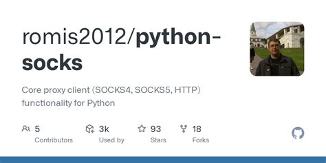 Github Romis2012python Socks Core Proxy Client Socks4 Socks5
