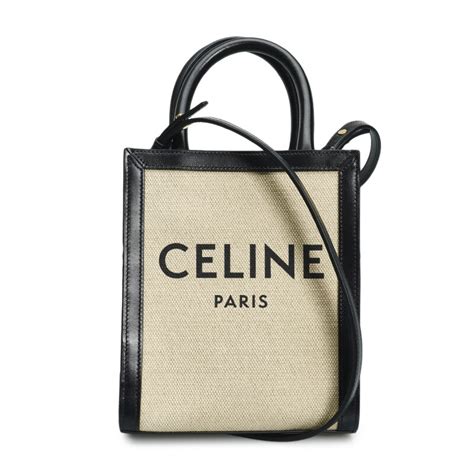 블랙 바닐라 내추럴 버티컬 카바스 미니 토트백 리본즈reebonz