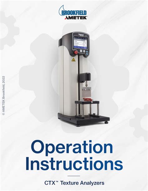 Ctx Texture Analyzer Ametek Brookfield Asia