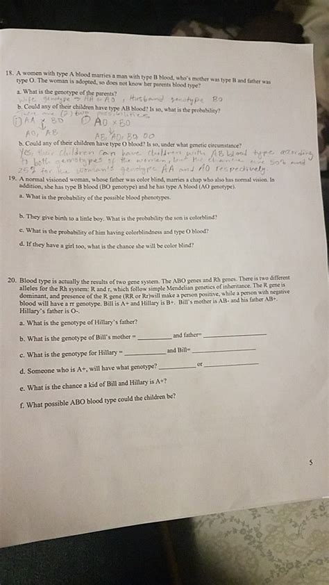 Solved 18 A Women With Type A Blood Marries A Man With Type Chegg Com