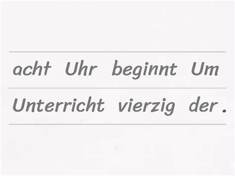 Mein Schultag Unjumble