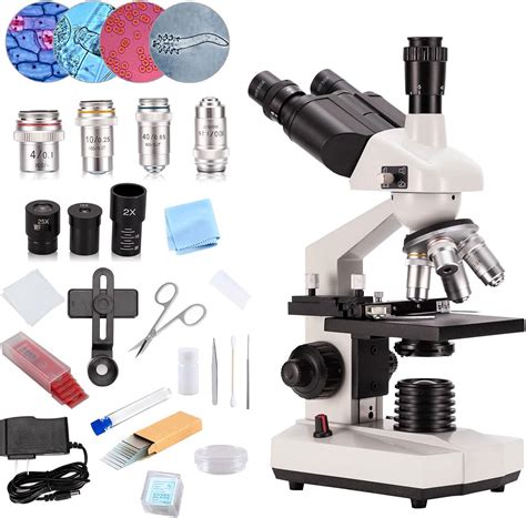 Buy Compound Trinocular Microscope 40x 5000x Magnification Research Grade Trinocular Compound