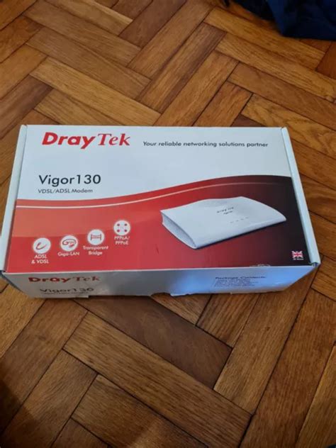 Draytek Vigor 130 Adsl2 Vdsl2 Fttc Bt Infinity Ethernet Modem Pppoe Bridge £25 00 Picclick Uk