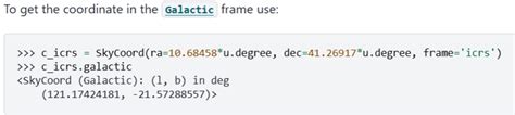 How To Get Galactic Coordinates 2072025 Work The Website Of Lichfield Radio