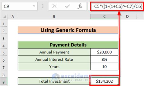 How To Calculate Annuity Payments In Excel 4 Methods
