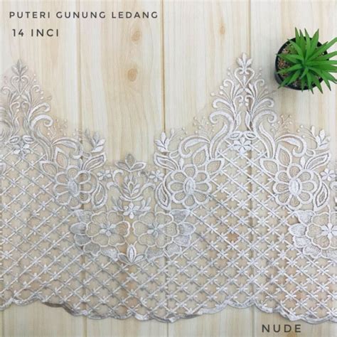 🌸boder Lace Viral 🌸puteri Gunung Ledang Harga 05 Meter Shopee Malaysia