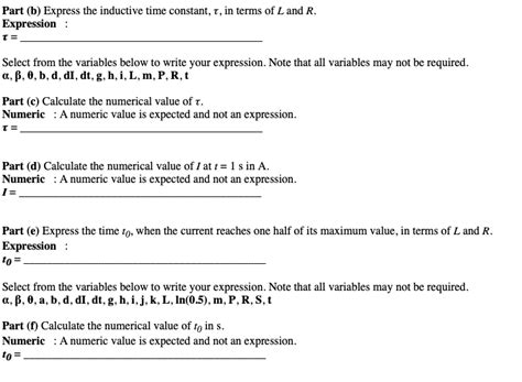 Solved Problem 10 An RL Circuit Is Shown On The Right L Chegg Com
