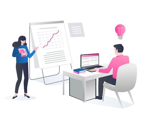 Premium Vector Isometric Illustration Concept Investment Business Analysis Presentation