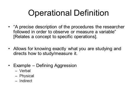 Operation Definition