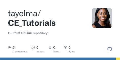 github tayelma ce tutorials our first github repository