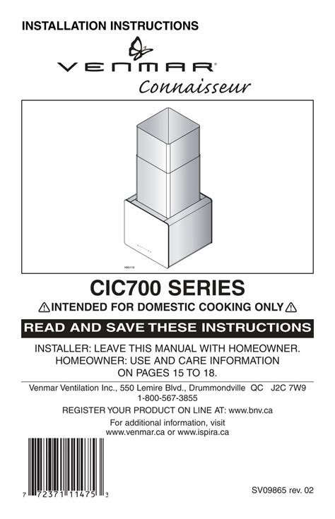 Installation Manual Venmar
