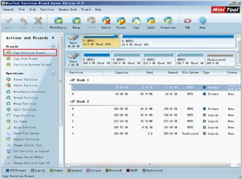 users could use partition magic for windows server 2008 to copy partition