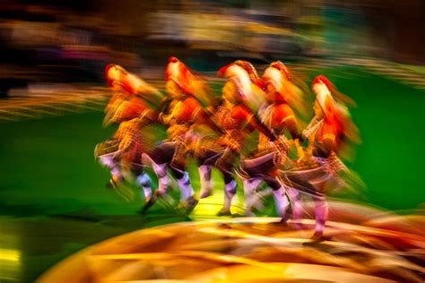Premium Photo Blurred Motion Of Dancer In Event