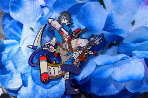 Emo Ninja Action Pin Ninja Anime Designer Limited Edition Enamel Pin Etsy