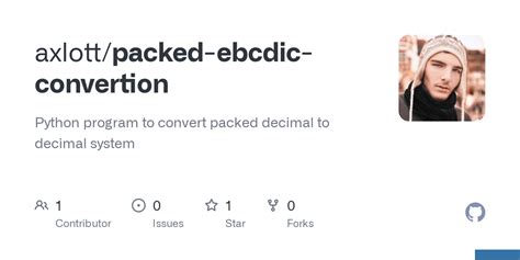 Github Axlottpacked Ebcdic Convertion Python Program To Convert Packed Decimal To Decimal System