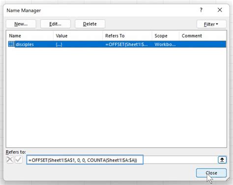 Excel Offset Function Mbt