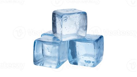 Ai Generated Cube Ice Cut Out Frozen Cube Of Ice Blue Cube Of Ice Cut
