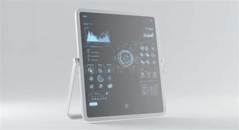 Displaying Data On Tablet With Holographic Interface And Business