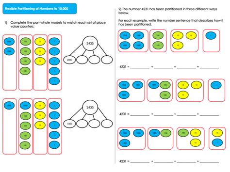 Place Value 2 Flexible Partitioning Of Numbers To 10 000 Lesson