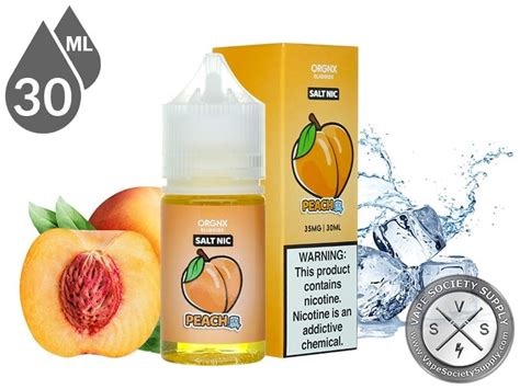 Peach Ice By Orgnx Salt Nic 30ml