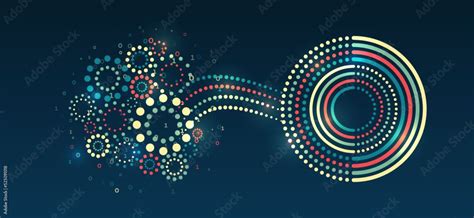 Data Analytics Concept Sorting A Large Amount Of Data On A Dark Background Big Data