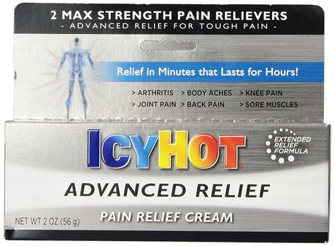 Icy Hot Advanced Relief Pain Relief Cream 2 Ounce