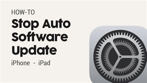 How To Stop Software Update Automatically Iphone Ipad Youtube