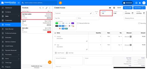 How To Edit Invoice Number Or Create A New Invoice Number Sequence In Moon Invoice Moon