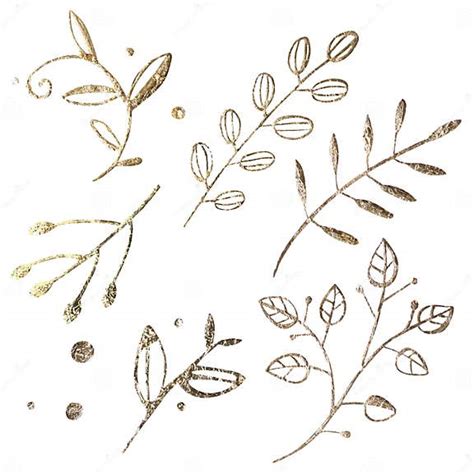 Золотые элементы дизайна лист Элементы для приглашения карточки украшения свадьбы день