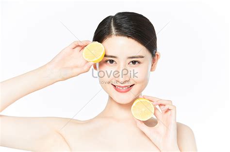 Beautiful Makeup Woman With Lemon Picture And Hd Photos Free Download On Lovepik