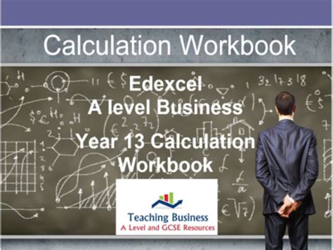 Edexcel Business Year 13 Maths Workbook Teaching Resources
