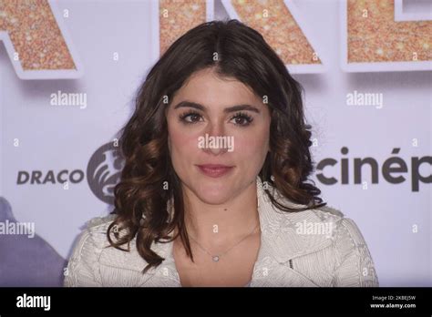 Cassandra Sanchez Navarro Poses During A Press Conference To Promote