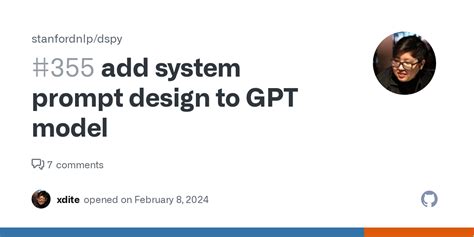 Add System Prompt Design To GPT Model Issue 355 Stanfordnlp Dspy