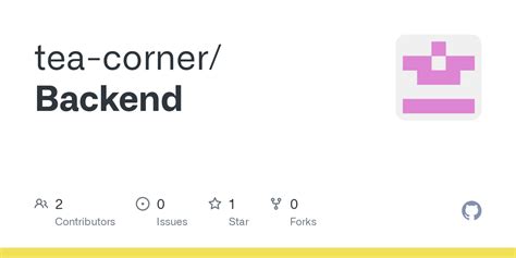 Github Tea Corner Backend