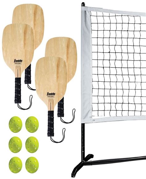 Franklin Sports Half Court Size Pickleball Net W Paddle Ball Set Macys