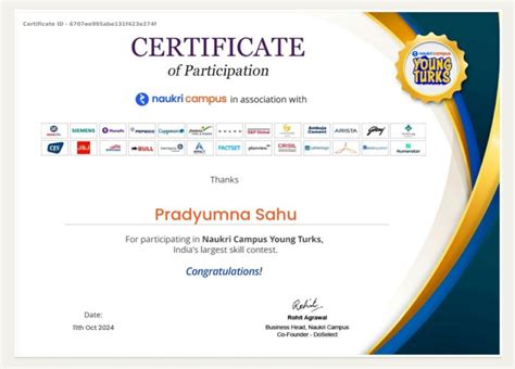 Pradyumna Sahu On Linkedin Youngturks Naukricampus Careergrowth Learningopportunity