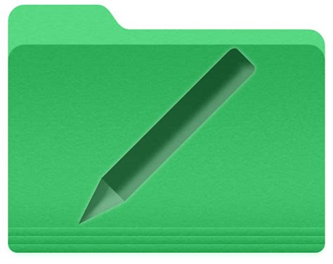 Green Pencil Folder Simple By EtherialIce On DeviantArt