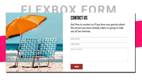 Responsive Form Design With Css Flexbox CSS Form Styling Examples