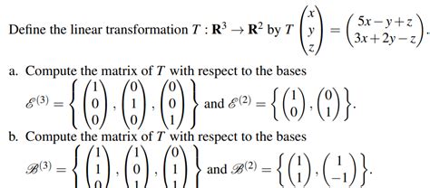 Solved 1 Define The Linear Operator Tr2→r2 By