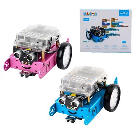 makeblock mbot v1 1 stem educational programmable bluetooth connect robot car kit with blue pink