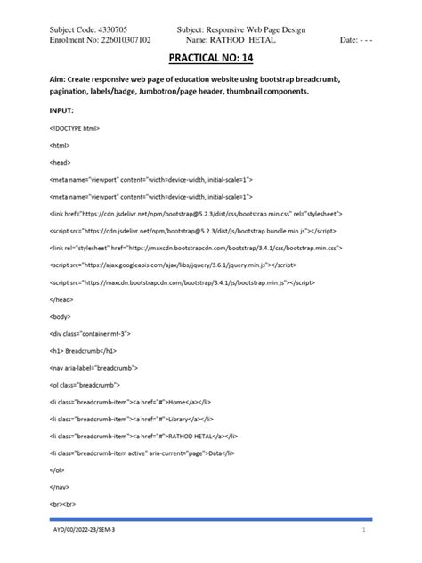 Bootstrab 14 To 21 Pdf Bootstrap Front End Framework World Wide Web