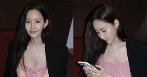 존재가 화보 박민영 핑크 드레스로 레스토랑 접수한 미모