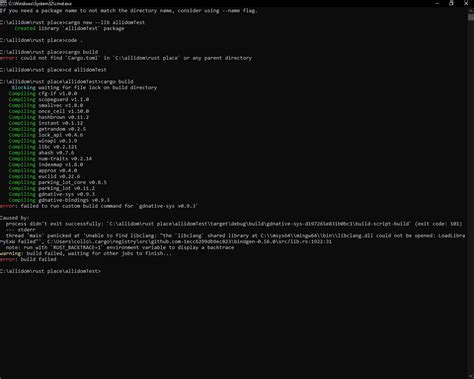 Ошибка при установке godot Rust Issue 879 godot rust gdnative GitHub