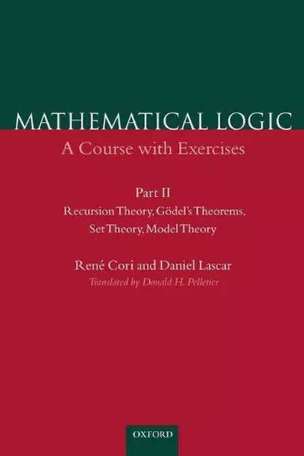 MATHEMATICAL LOGIC PART 2 Recursion Theory Godel S Theorems Set