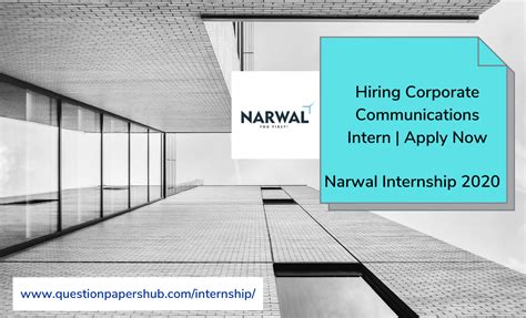 Narwal Internship 2020 Hiring Freshers For Corporate Communications