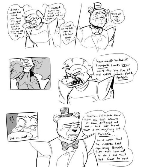 Fnaf Security Breach Freddy X Monty Yaoi🐻🐊🧡💚 In 2022 Fnaf Anime Fnaf Cartoon Character Design