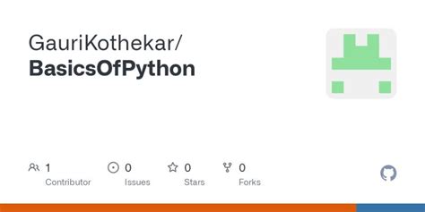 Gauri Kothekar On Linkedin Github Gaurikothekarbasicsofpython