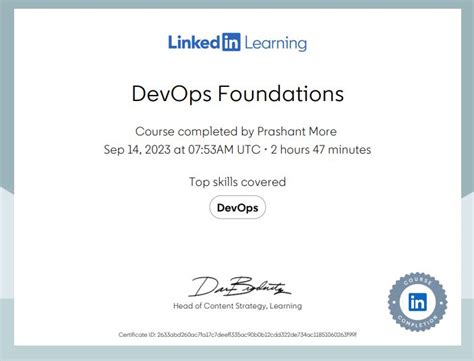 Prashant More On Linkedin Devops