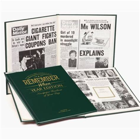 Personalised 80th Birthday Newspaper Year Book The T Experience