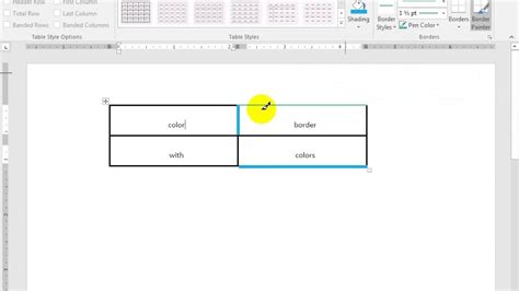 How To Change Outside Border Color In Word Design Talk